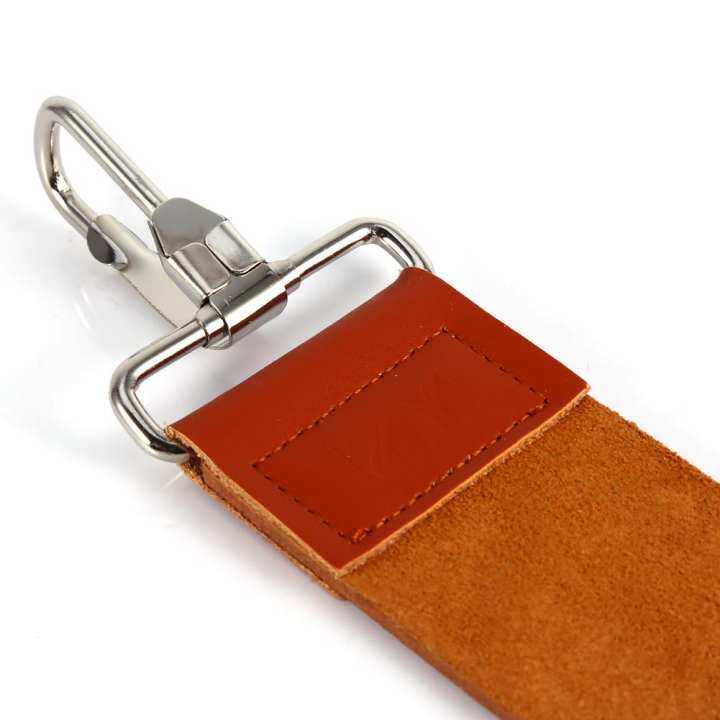 Genuine Leather Strop Strap Barber Straight Razor Folding Knife Shave ...
