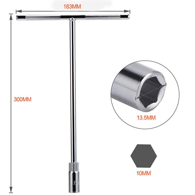 T Socket Wrench T-handle Spanar T Type Spanner T Nut Driver Flexible ...