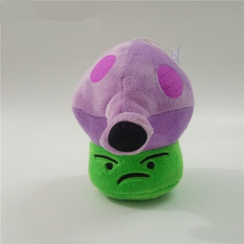 15ซม.พืชVS Zombies Softตุ๊กตาหนานุ่มตุ๊กตาPVZ Fume-Shroom Plush Sucker ...