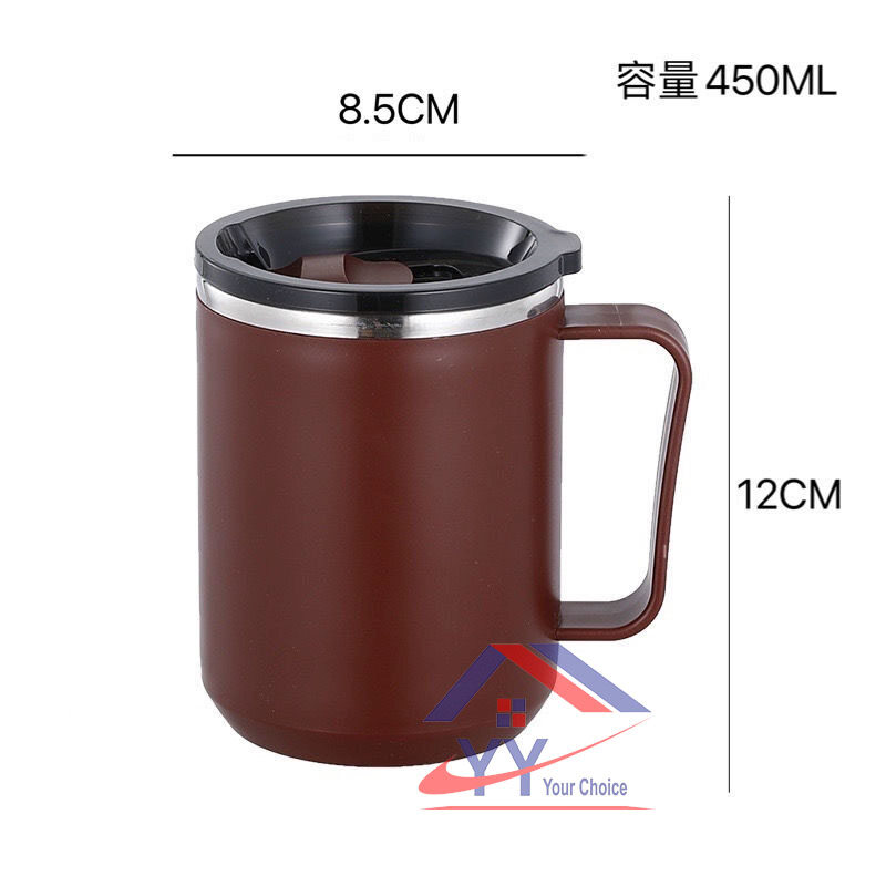 SUS304 Stainless Steel Coffee Cup Office Insulation Sealed Cup Tumbler ...