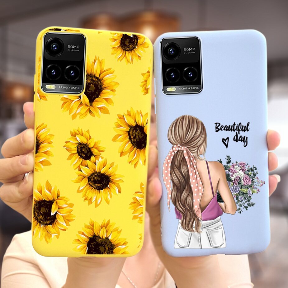 สำหรับ Vivo Y21 Y21s เคส V2110 V2111ซิลิโคนนิ่มสไตล์เคสพิมพ์ลายลูกกวาด ...