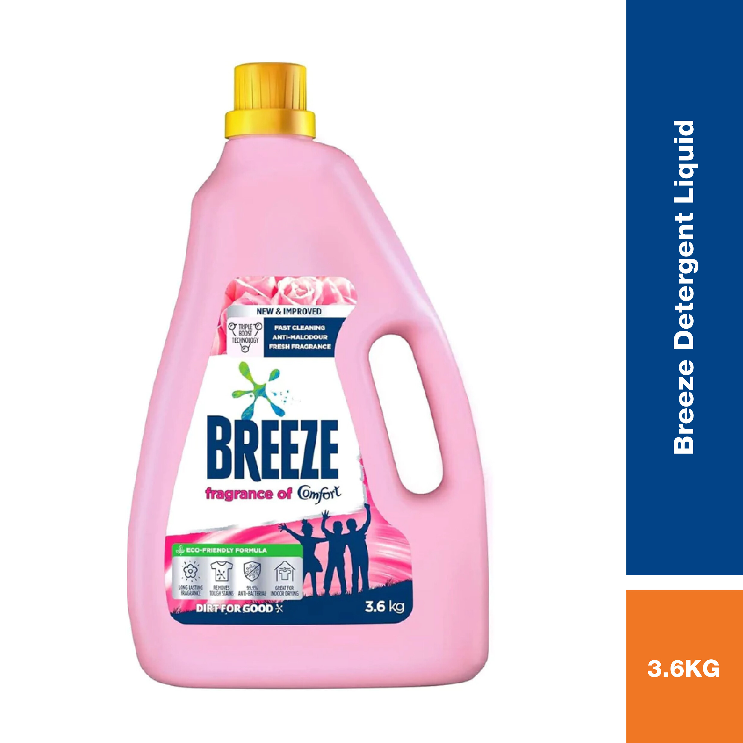 Breeze Detergent Liquid 3.6kg Fragrance of Comfort / Cecair Detergen ...