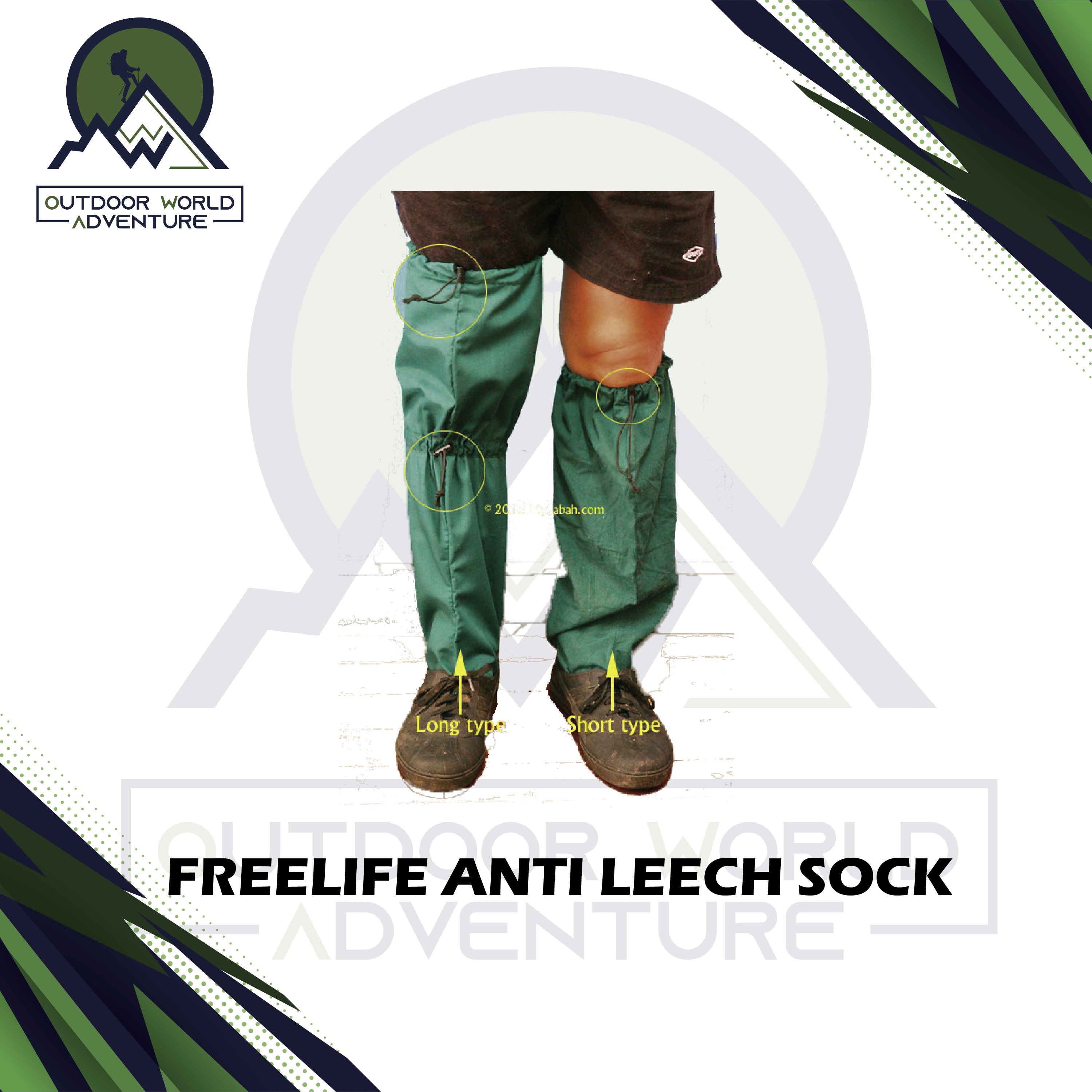 FREELIFE ANTI LEECH SOCK STOKIN ANTI PACAT STOKIN HIKING | Lazada