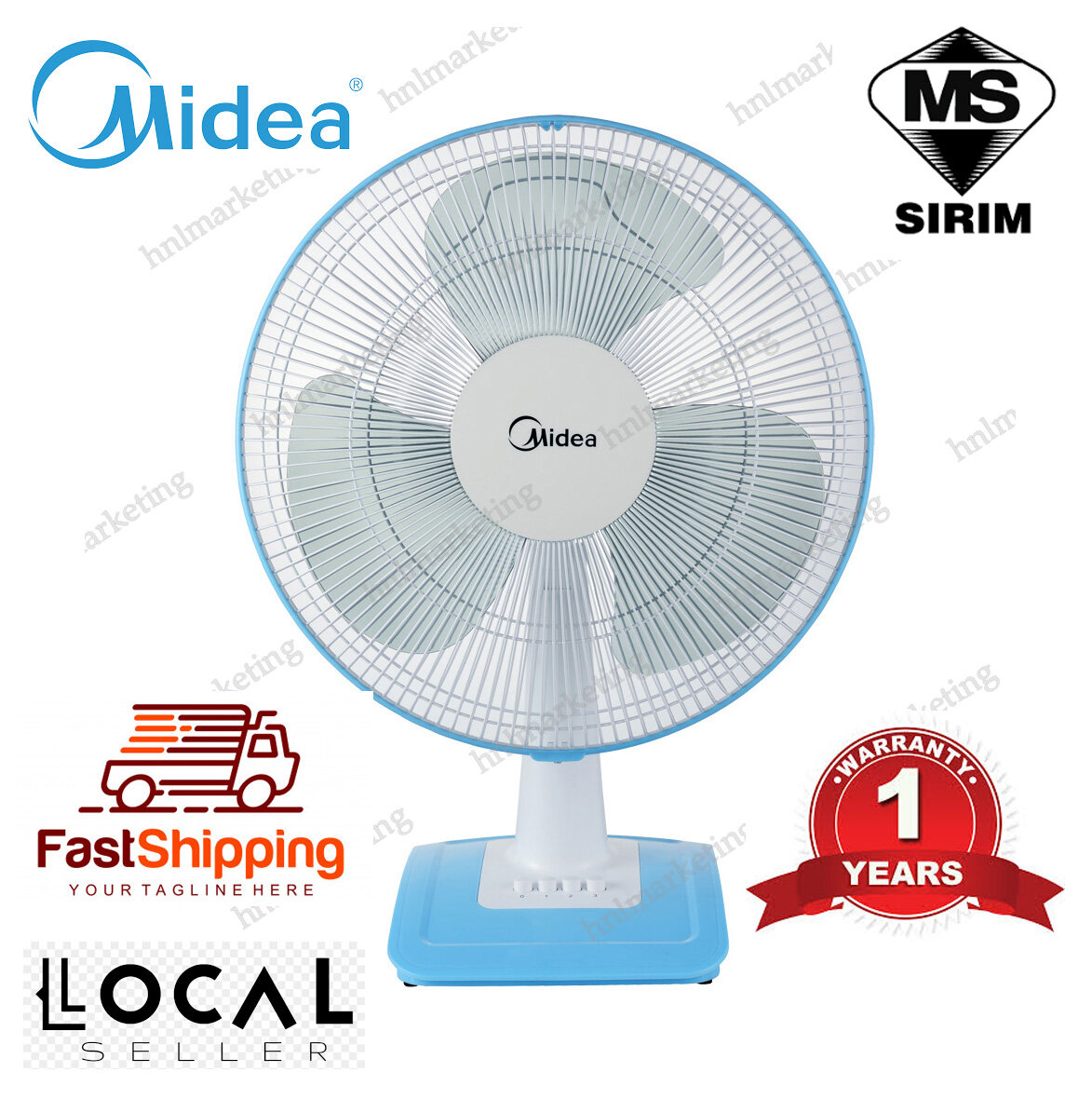 MIDEA 12" TABLE FAN MF-12FT17NB | Lazada
