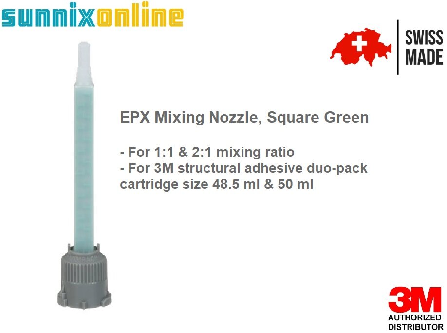 3M Scotch-Weld EPX Mixing Nozzle, Square Green, 36 pcs/ box | Lazada