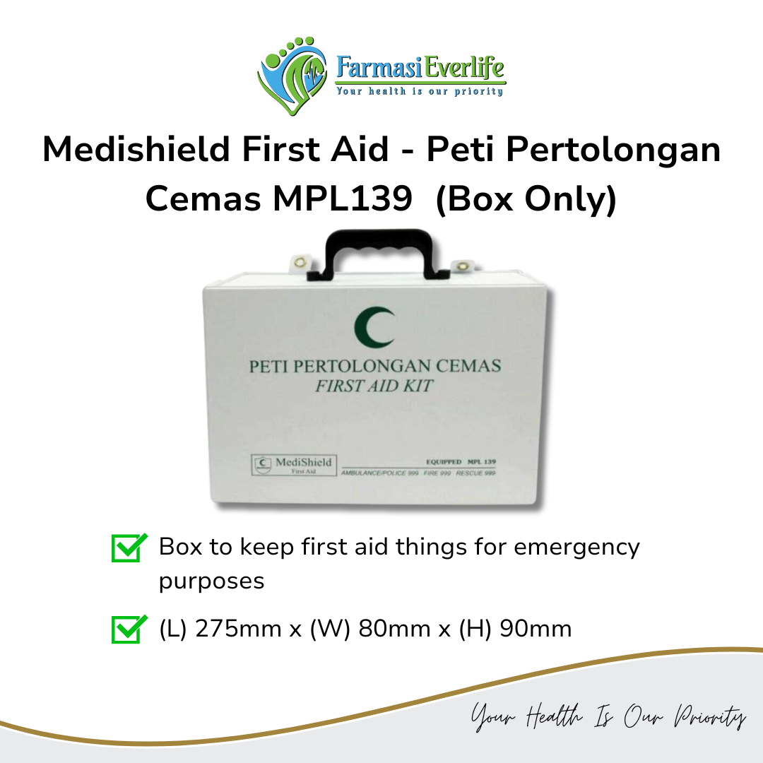 Medishield First Aid - Peti Pertolongan Cemas MPL139 (Box Only) | Lazada