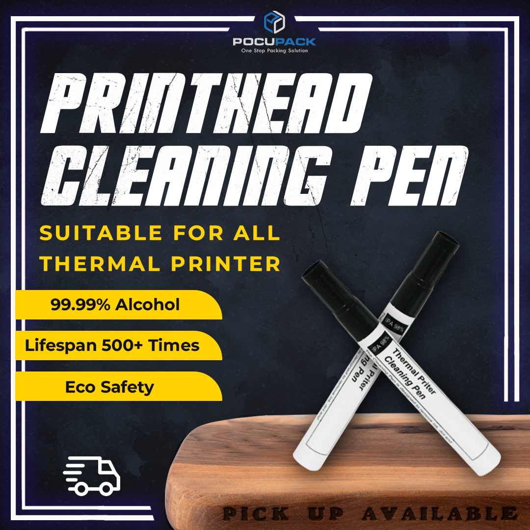 Thermal Printer Printhead Cleaning Pen 99.99% Alcohol Pen 打印头清洁笔 无水酒精 ...