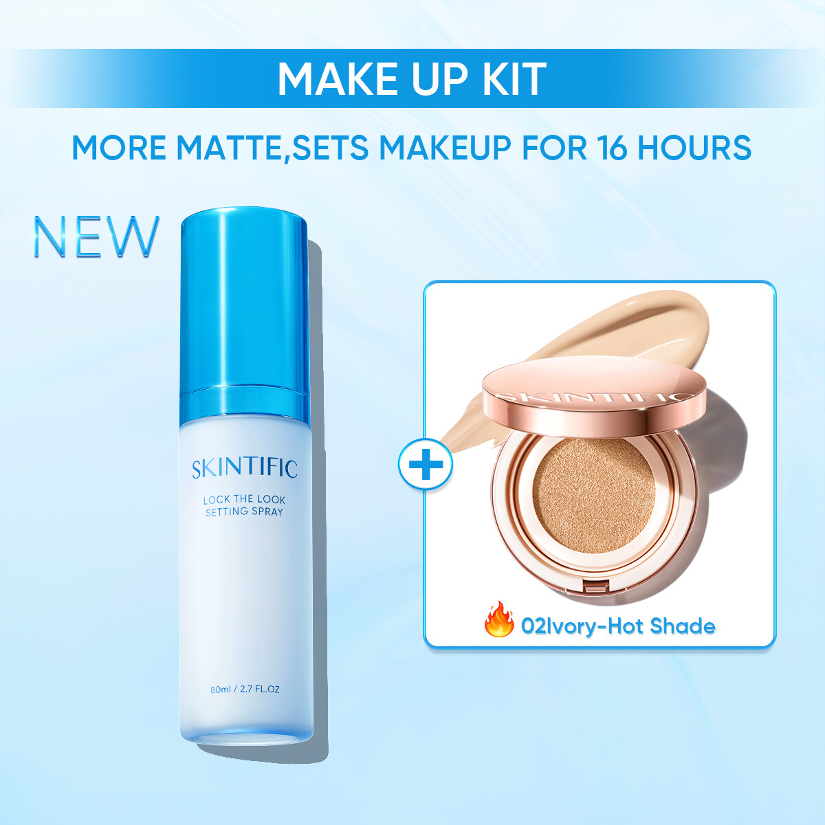 SKINTIFIC Makeup Setting Spray 16-hours lasting Matte finish |Hydrating ...