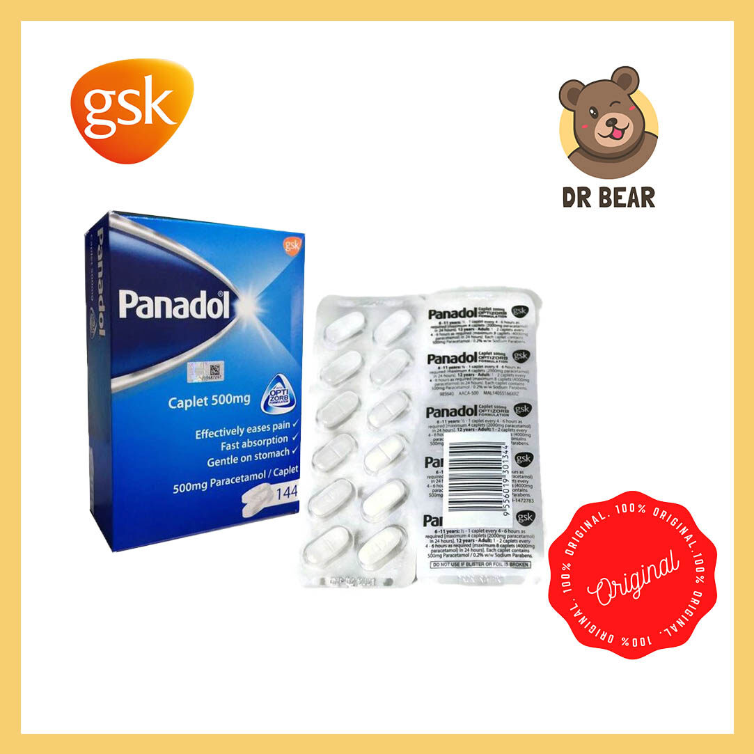 Panadol Optizorb Caplet 500mg 12 Caplets (1 X 12s) Paracetamol 500mg ...