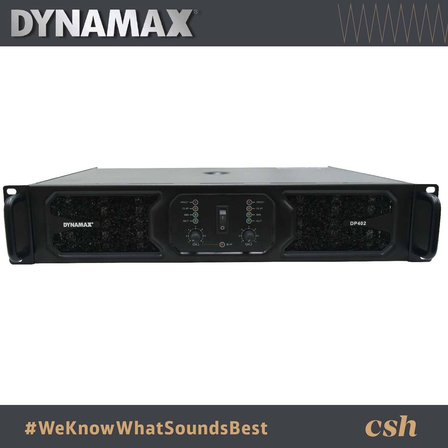DYNAMAX DP402 400W 2-channel power amplifier | Lazada