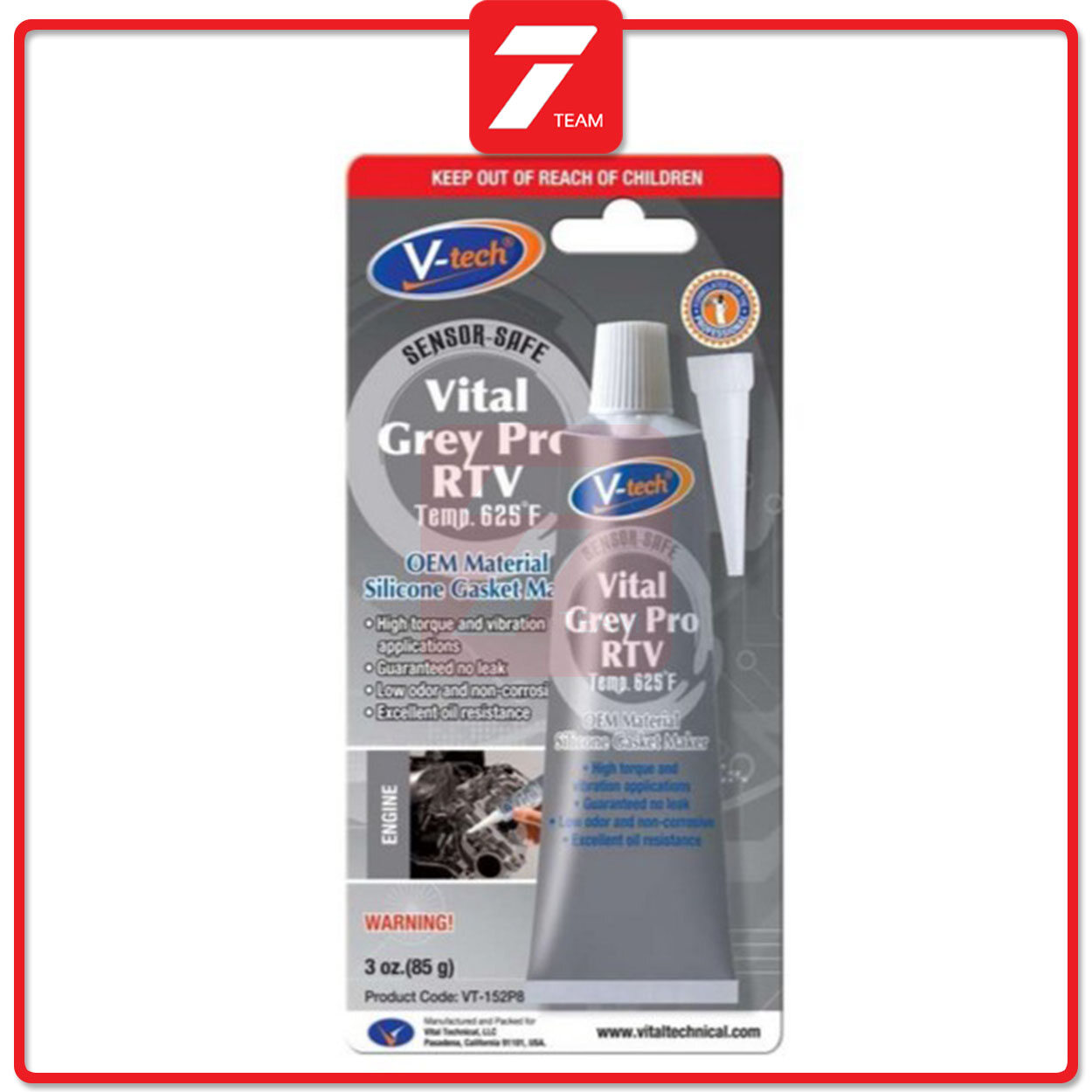 V-TECH VT-152P85 Vital Grey Pro RTV 85g | Lazada