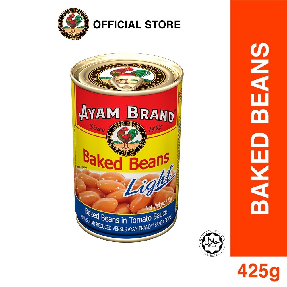 Ayam Brand Baked Beans In Tomato Sauce Light 425g | Lazada