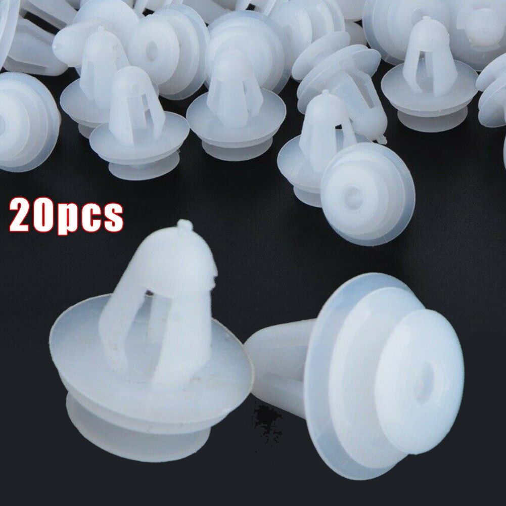 Rivet Fasteners Clips White Bumper Retainer Plastic Replacement มี ...