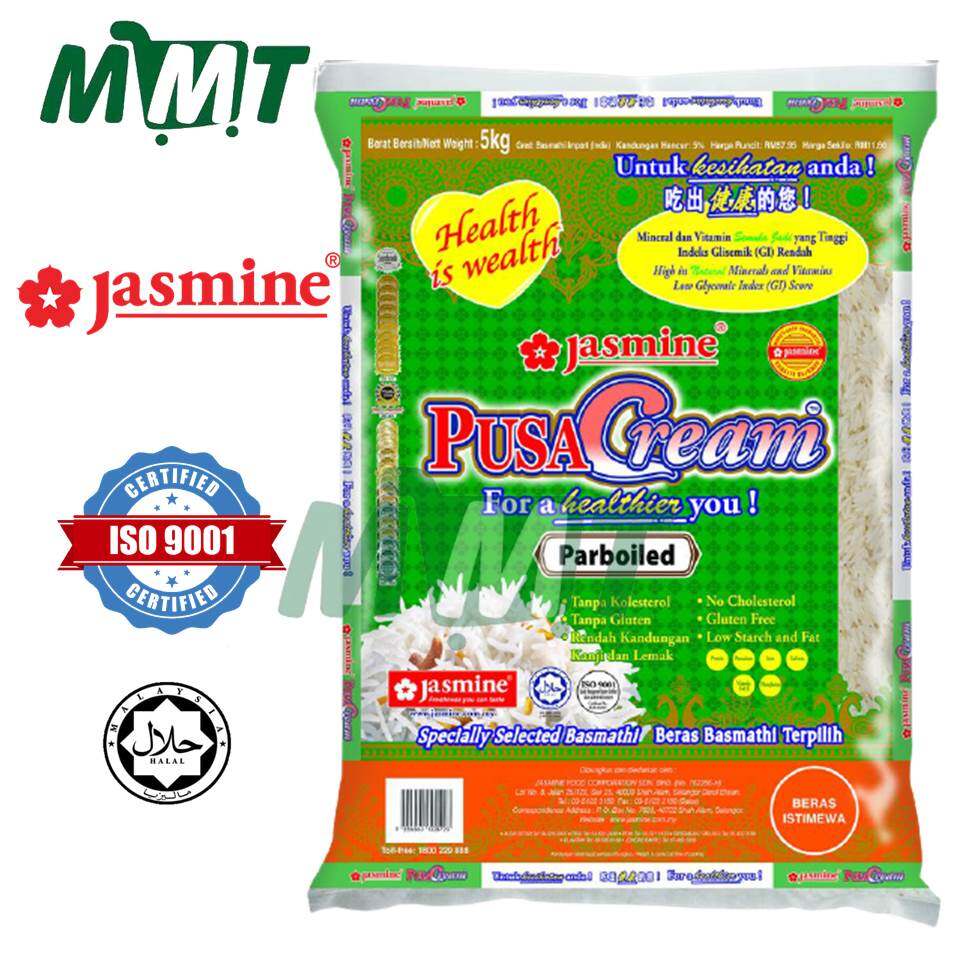 Jasmine PusaCream Basmathi Sella Parboiled Rice 5kg / Jasmine Pusa ...
