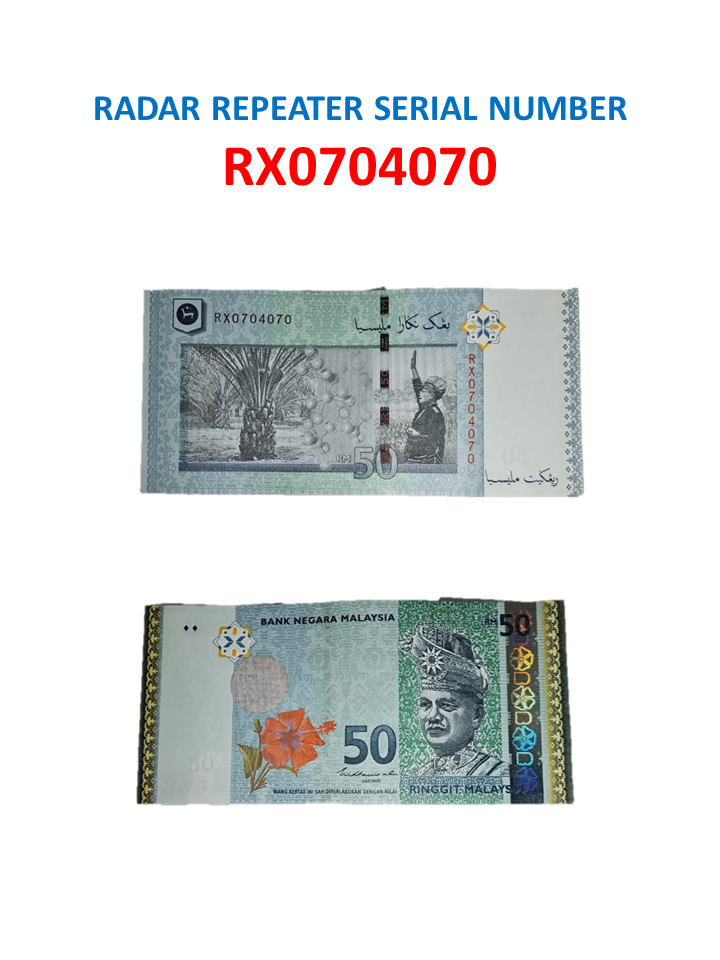 😮 Highly Collectible Valuable Super Rare Malaysia Series Bank Note 50 100 Ringgit Radar Repeater ...