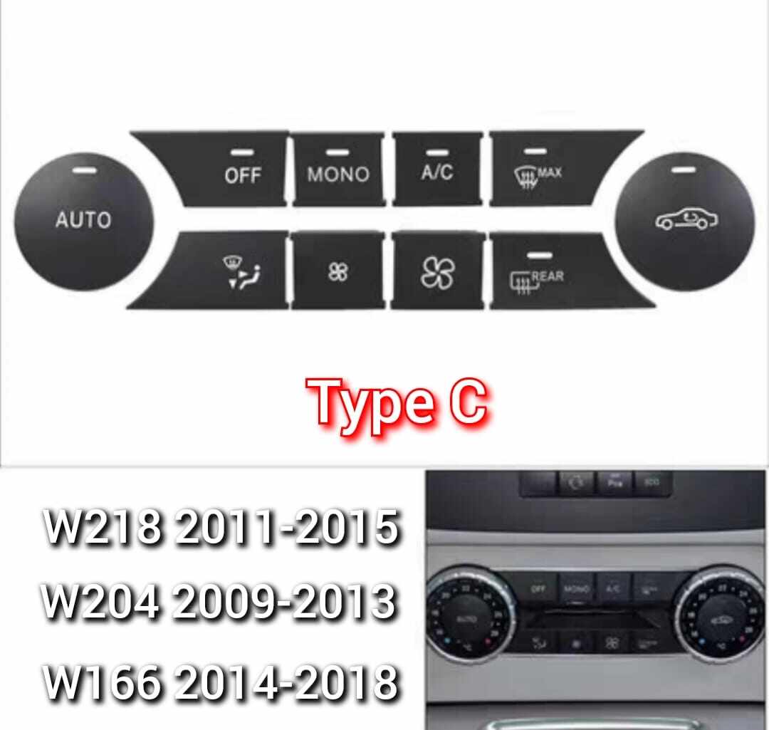 MERCEDES AIRCOND PANEL SWITCH BUTTON CAP W204 W218 W166 C200 CLS350 ...