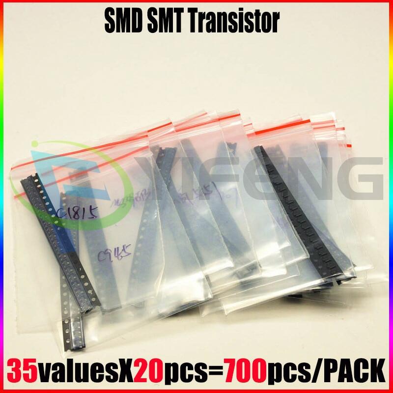 700pcs 35 Value Sot-23 Sma 35 Values*20pcs= 700 Pcs/lot Smd Smt Npn Pnp ...