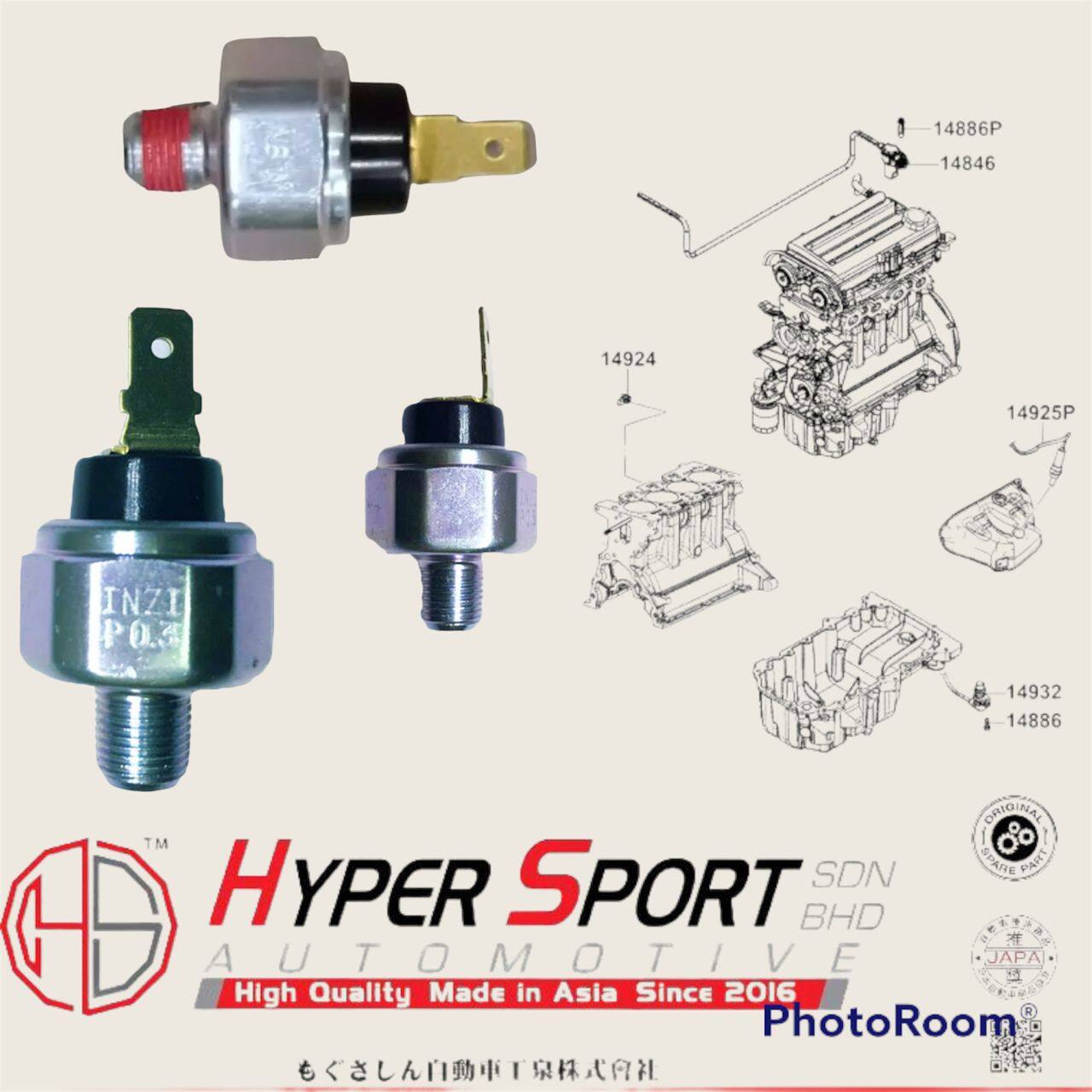 PROTON SAGA WIRA PERSONA EXORA BLM FLX OIL PRESSURE SWITCH（PW911526 ...