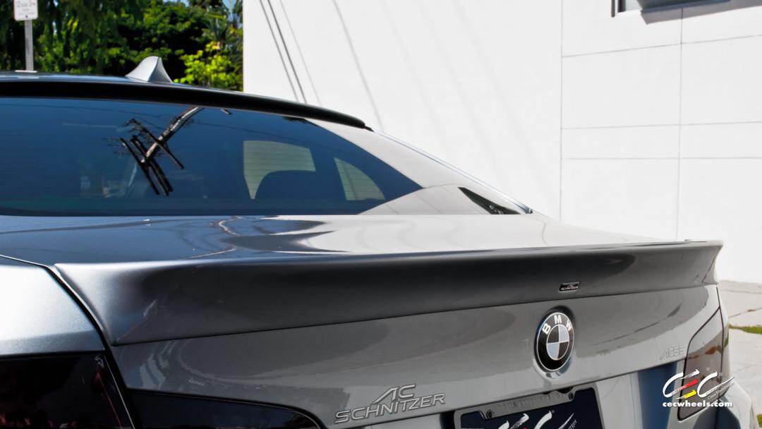 BMW F10 ac schnitzer rear boot trunk ducktail lip spoiler bodykit body ...