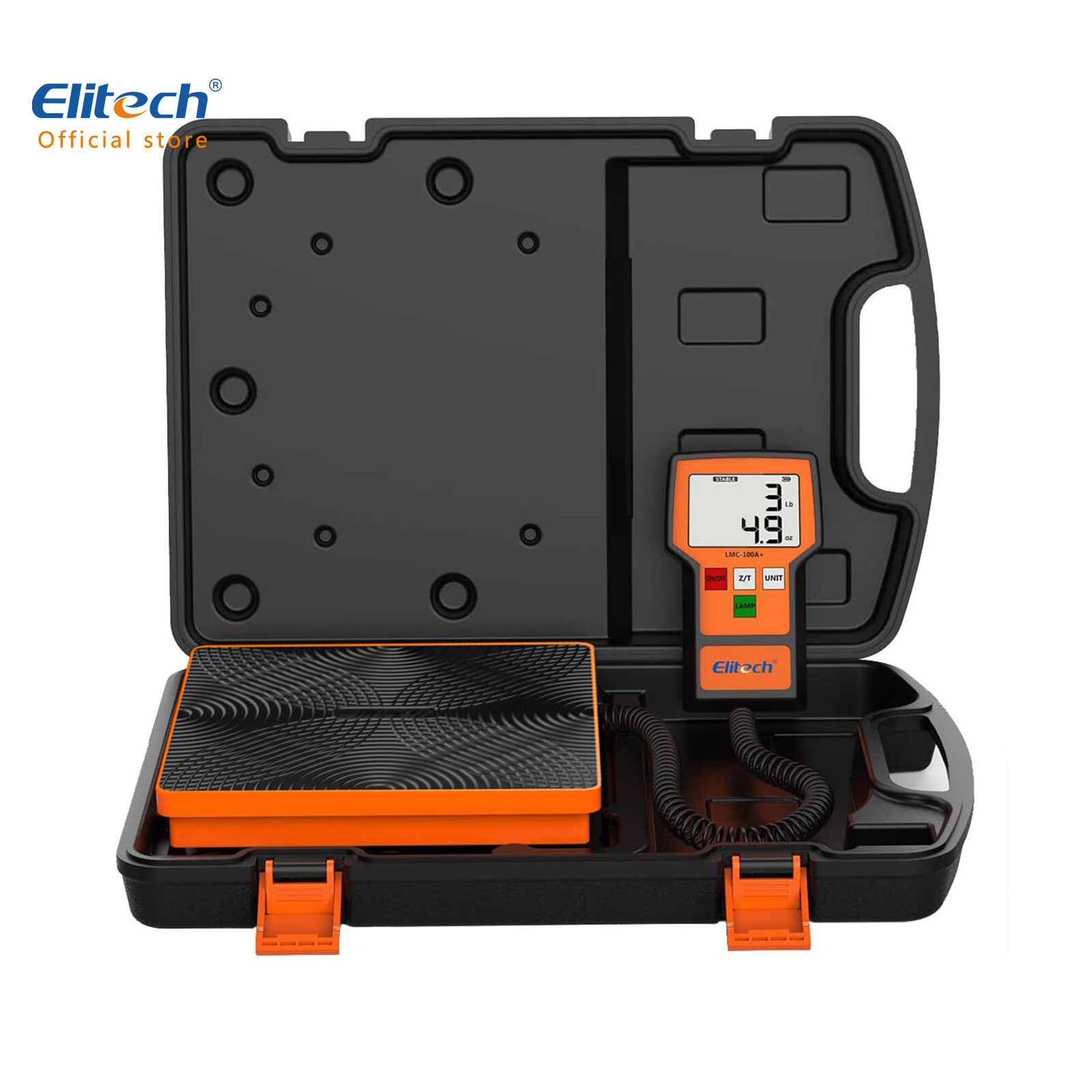 Elitech LMC-100A+ 220Lbs Refrigerant Scale Electronic Freon Charging ...