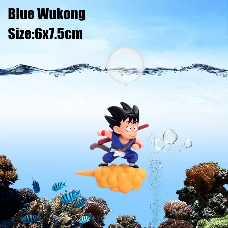 Wukong Aquarium Floating Decoration Son-Goku Cartoon Toy Ocean ...