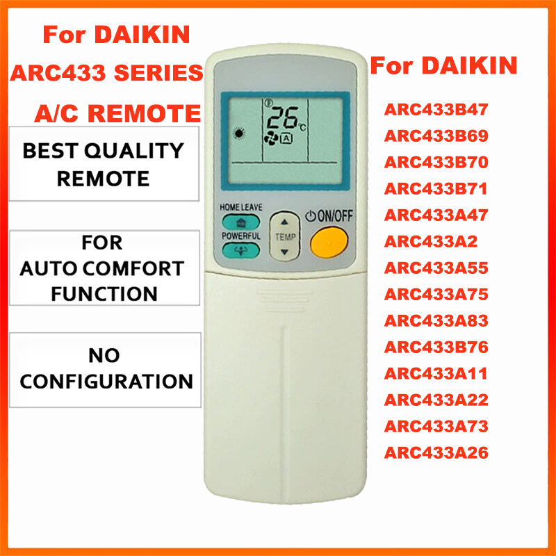 New Daikin Aircon Remote Control ARC433 Daikin Air Conditioner Remote ...
