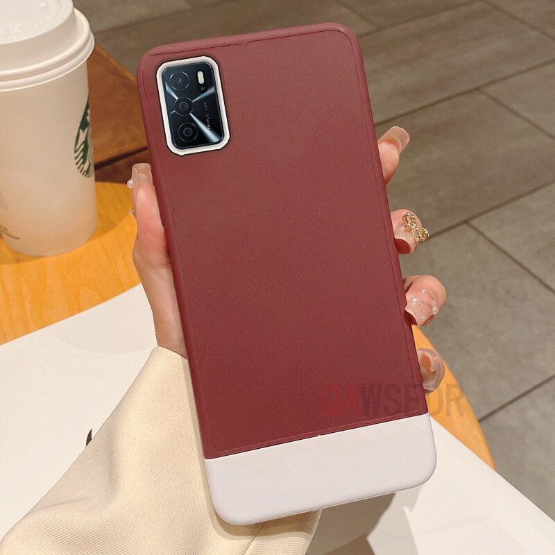 QAWSEDR กรณีสำหรับ OPPO A16 A55 A54 A53S สีคมชัด2022การออกแบบใหม่ ...