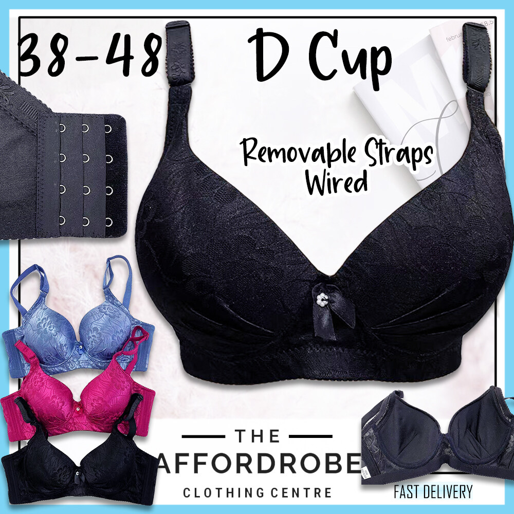 38d 48d Big Plus Size Bra Full Cup D Smooth Wired Strap No Paddingbaju Dalam Coli Wanita Bra