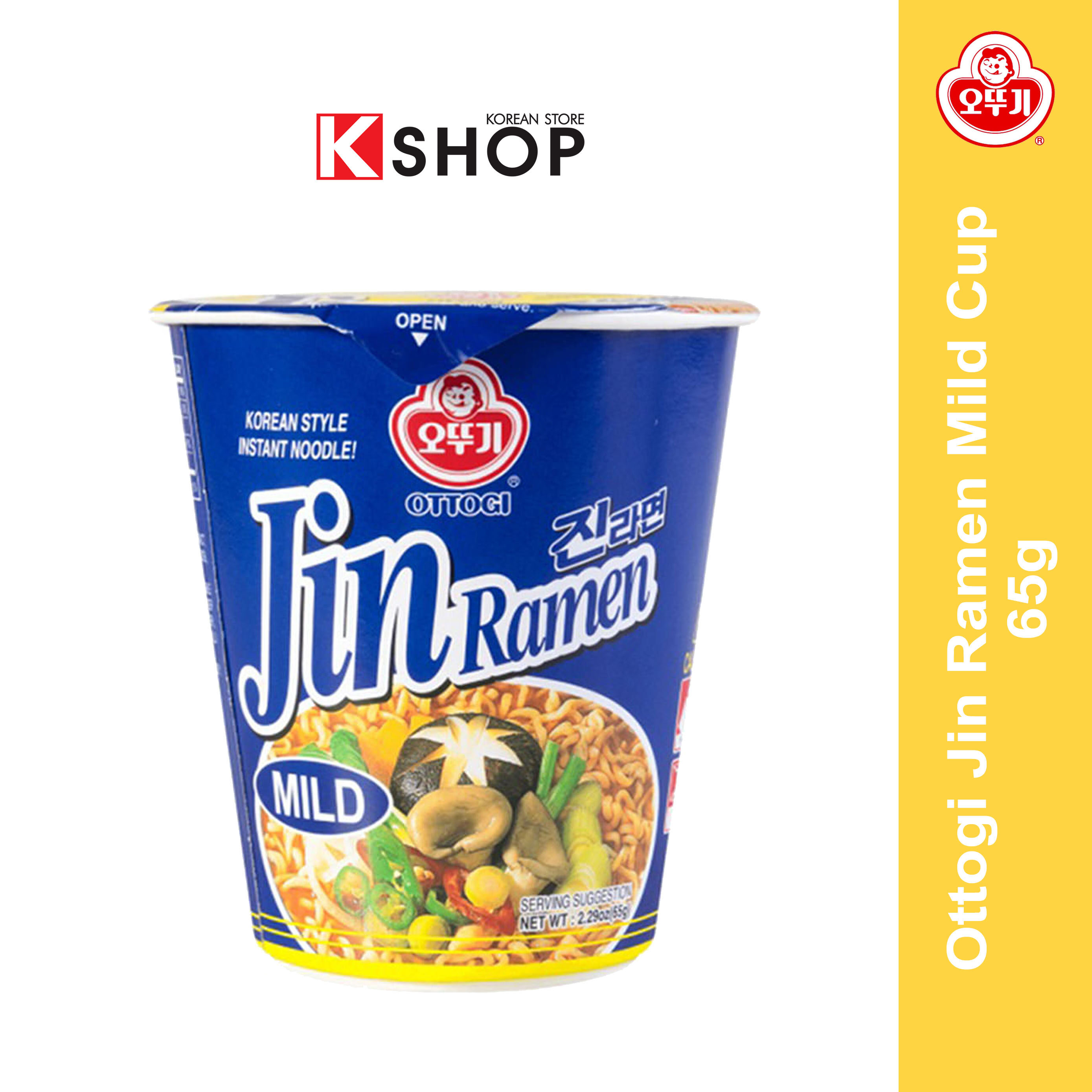 Ottogi Jin Ramen Mild Cup (65g) | Lazada