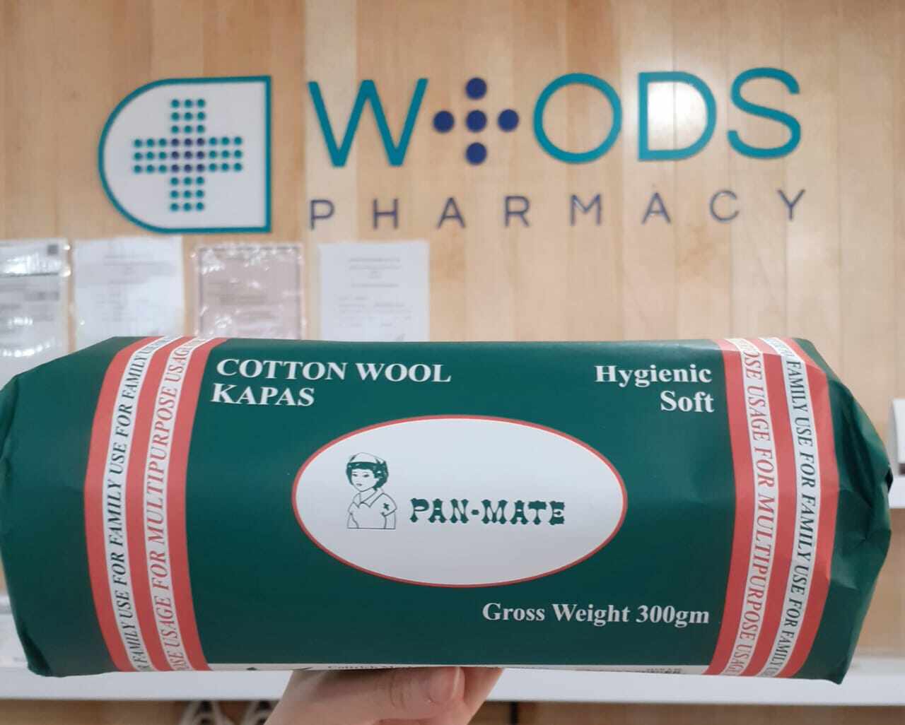 WOODS PHARMACY PAN-MATE COTTON WOOL 300G | Lazada