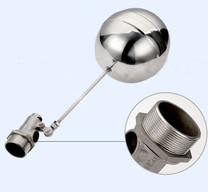 STAINLESS Auto FLOAT LEVEL CONTROL VALVE 1/2" NPT SHUT OFF Unbeatable ...