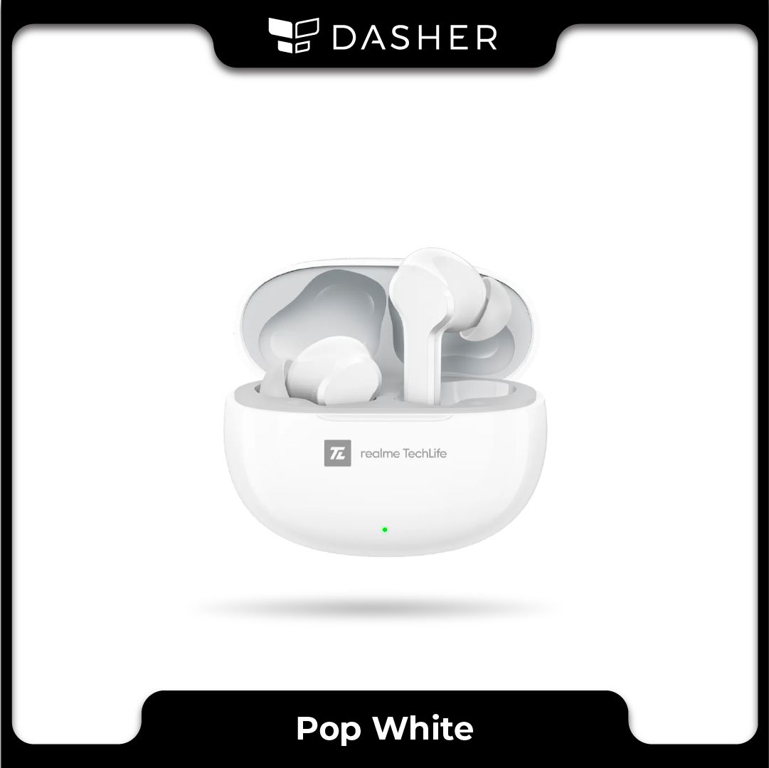 realme Techlife Buds T100 TWS Wireless Earphones 5.3 Bluetooth In-Ear ...