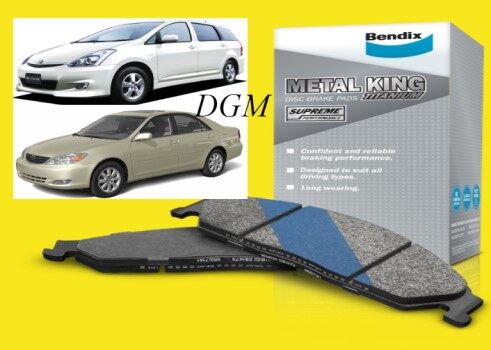 Bendix Front Disc Brake Pad Metal King (DB1462) for Toyota Camry ACV30 ACV31 2.0/2.4 Wish 1.8 ...