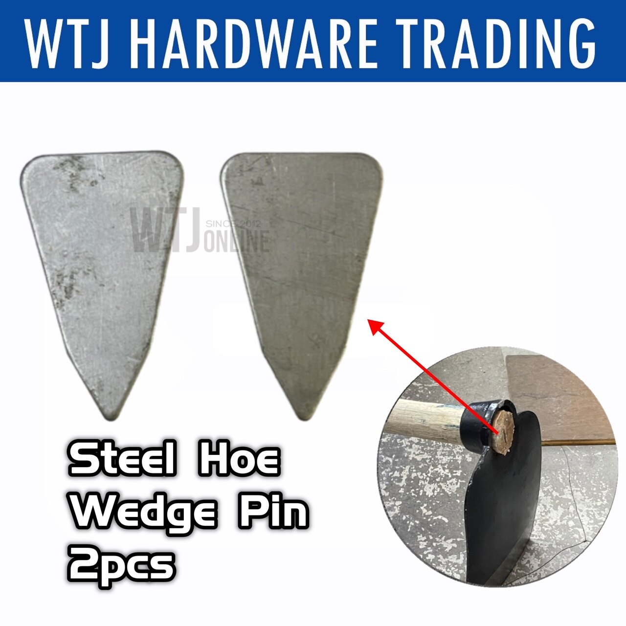 BAJI CANGKUL IRON HOE PIN WEDGE BAJI CAKAR BAJI CHOP TANAH | Lazada