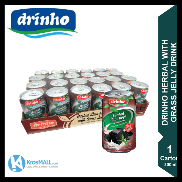 Drinho Herbal with Grass Jelly Drink 1 Carton (24 x 300ml) | Lazada