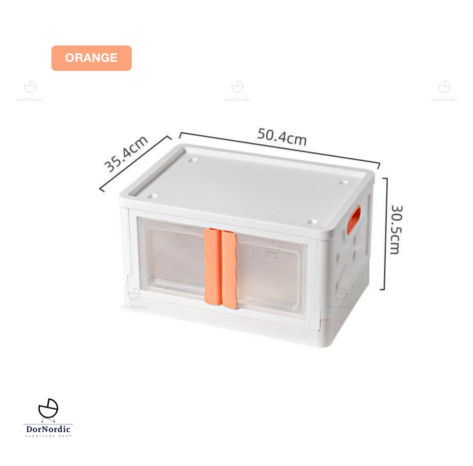 DorNordic Modern Storage Box with Large Capacity 2 Door Design | 60L ...