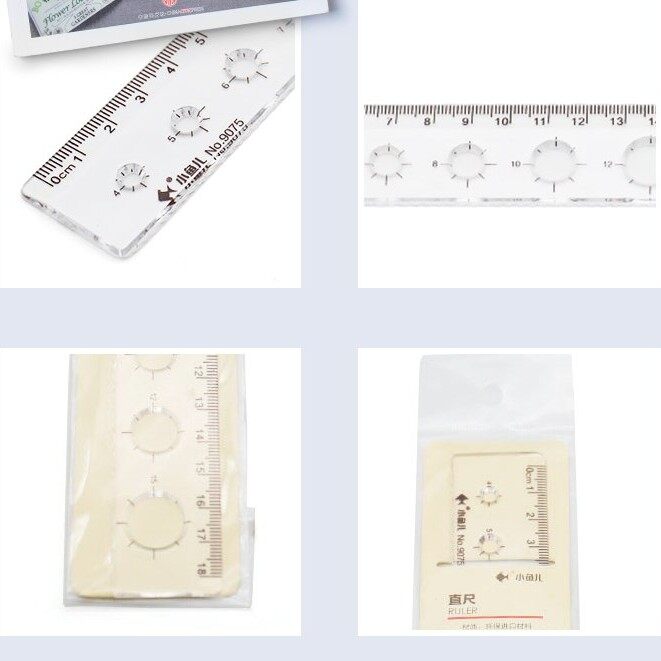 MUJI Transparent CLEAR Circle Acrylic Ruler 18cm | Lazada