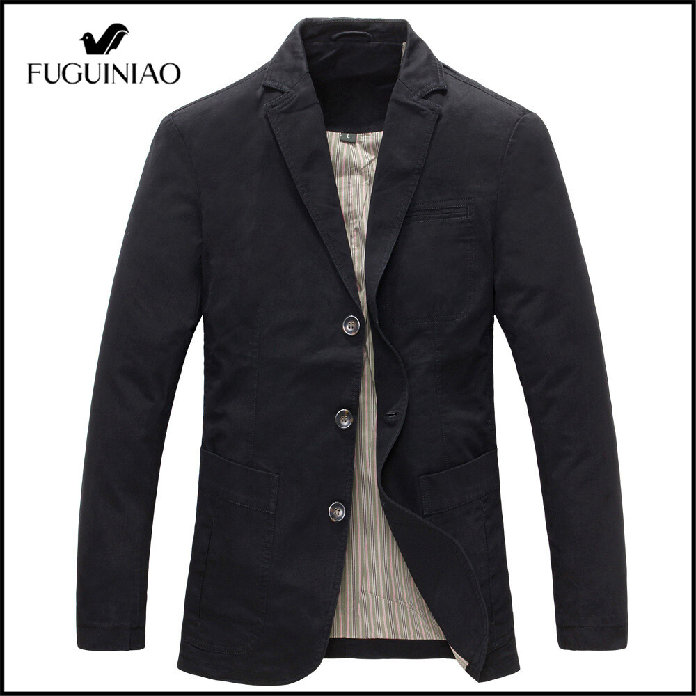 FUGUINIAO Men's Business 100% Pure Cotton Casual Suit Coat Male ... FUGUINIAO Men's Business 100% Pure Cotton Casual Suit Coat Male ...