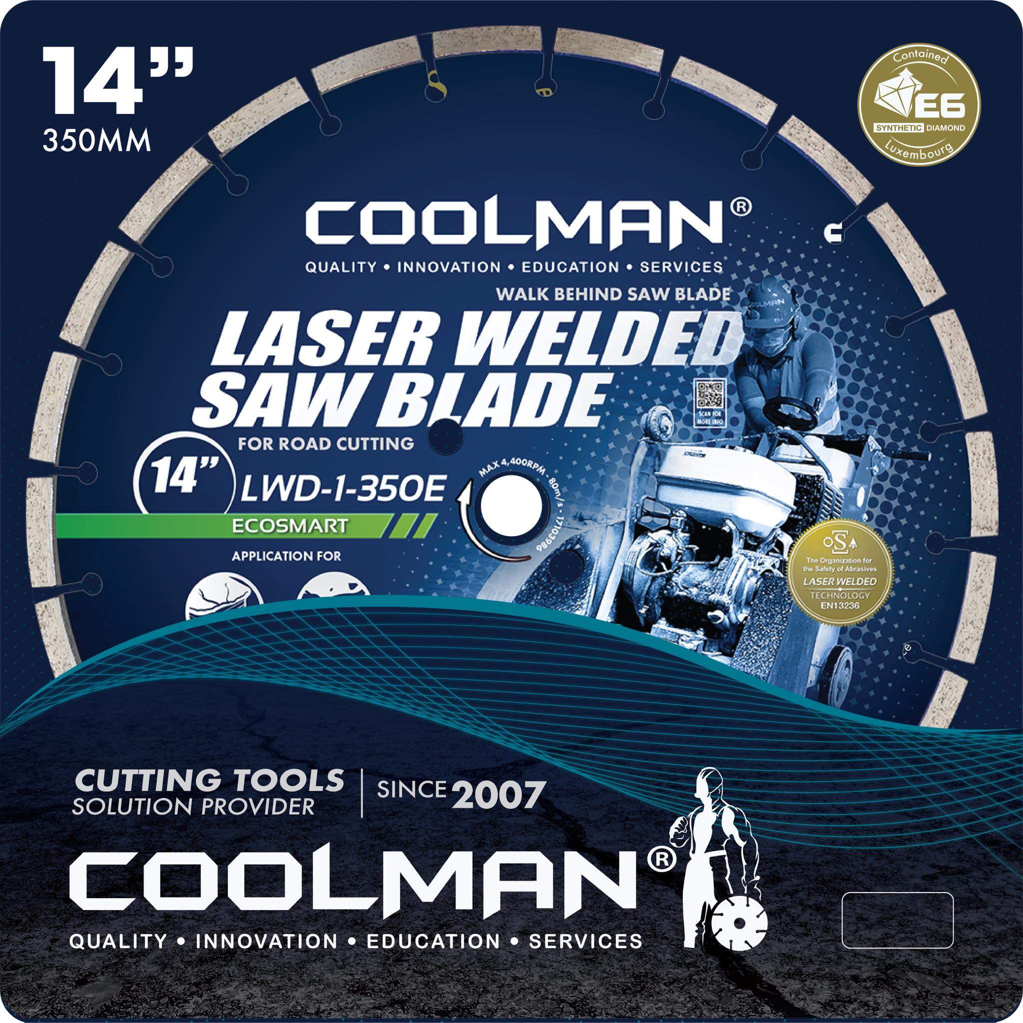 COOLMAN LWD350EN SHP-1-350E 14" 350MM DIAMOND CUTTING DISC / WALK ...