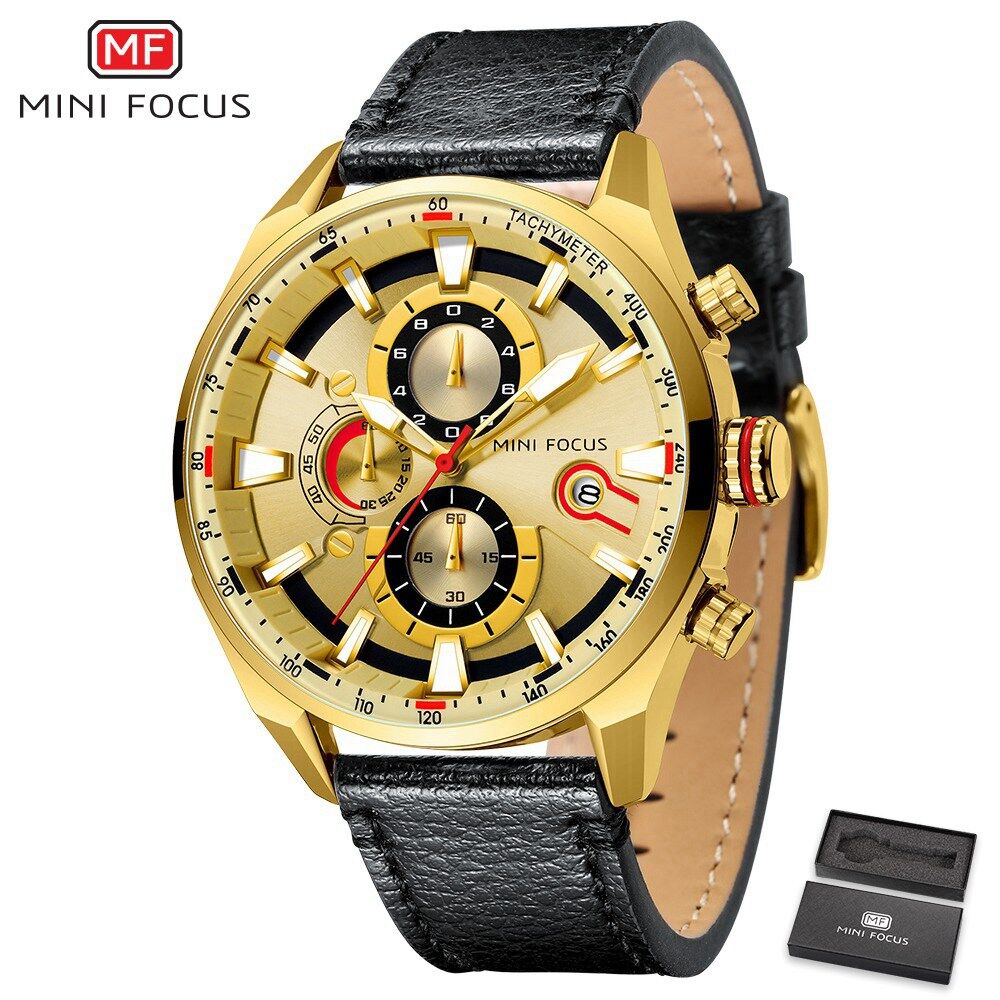 MINIFOCUS MINI FOCUS MF0202G สุดหรูนาฬิกาข้อมือมียี่ห้อสำหรับ Man ...