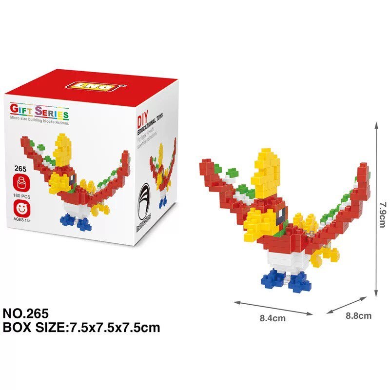 [Ready Stock] Pokemon Series Lego Pikachu Nano Block DIY toys Free Gift ...