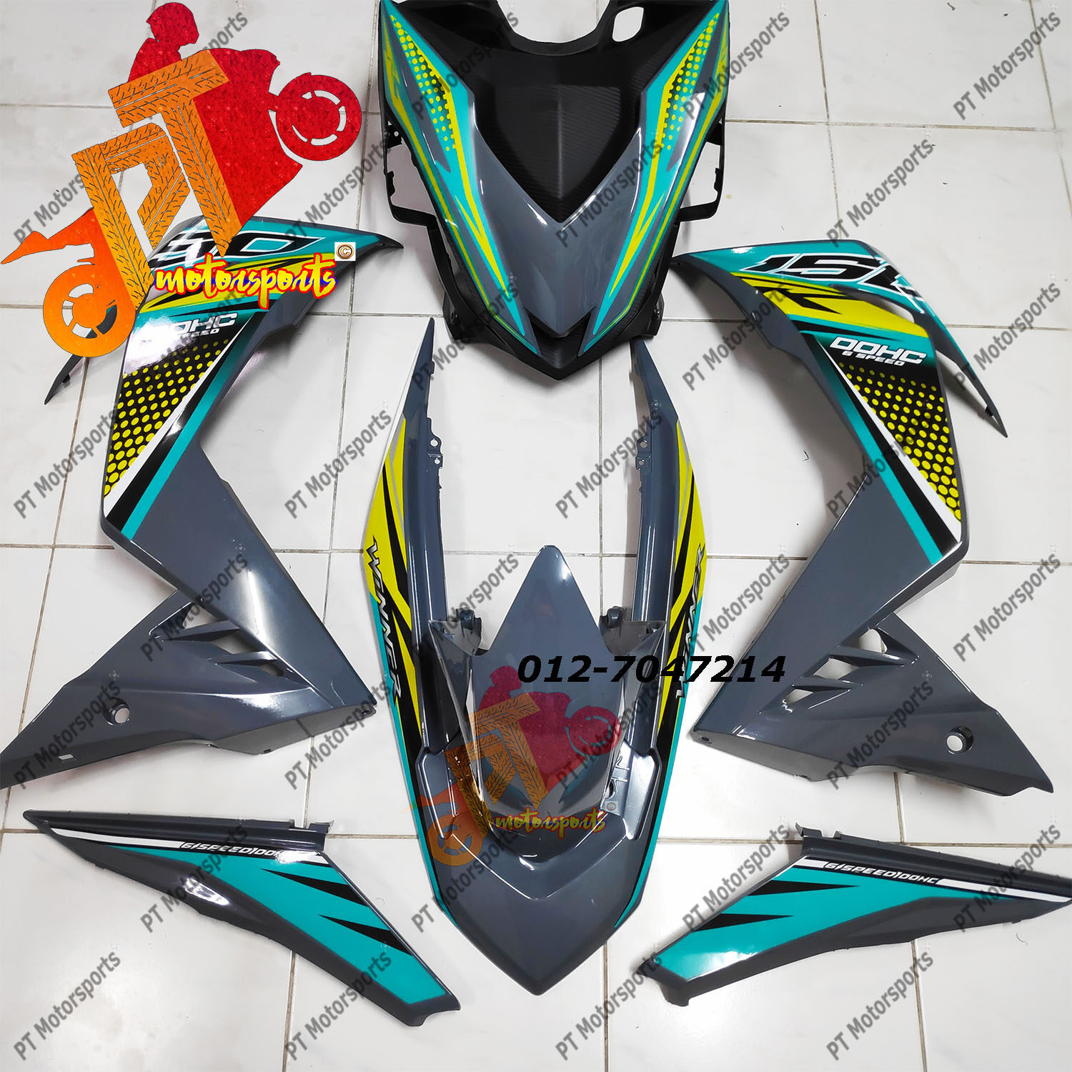 Honda RS 150R Nardo Grey RS150 Cover Set Winner Green 43 V1 V2 | Lazada