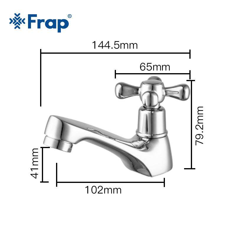 Frap ใหม่มาถึงแฟชั่นสไตล์ทองเหลืองบ้านอาบน้ำลุ่มน้ำก๊อกน้ำก๊อกน้ำเย็นโค ...