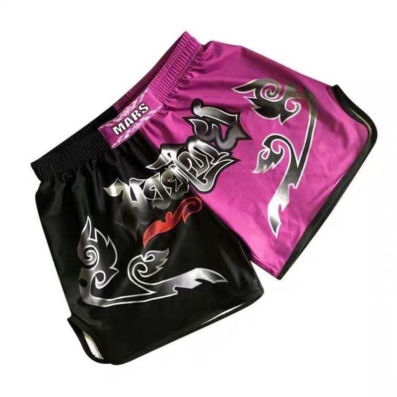 ใหม่นักมวยรถไฟมวยไทยต่อสู้กางเกง UFC ใหม่กางเกงเคลื่อนไหว Sanda MMA ต่อ ...