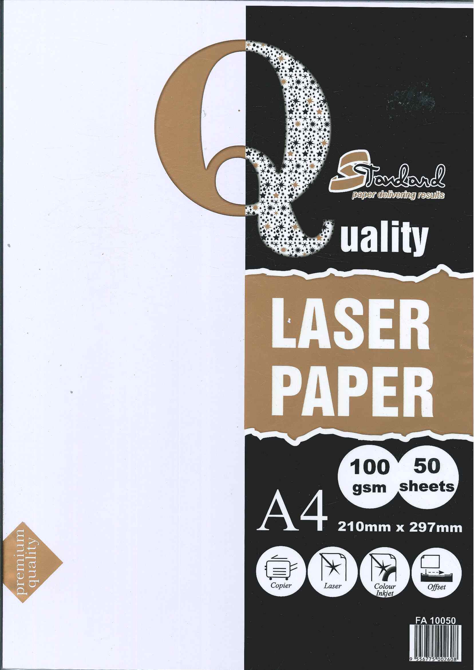 Quality Laser A4 White Paper 100 GSM 50 Sheets / Kertas A4 tebal 100GSM ...