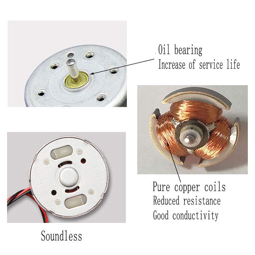 6 Pcs Mini Motor Electric Motor DC 3V 1500RPM for Electric Machinery ...