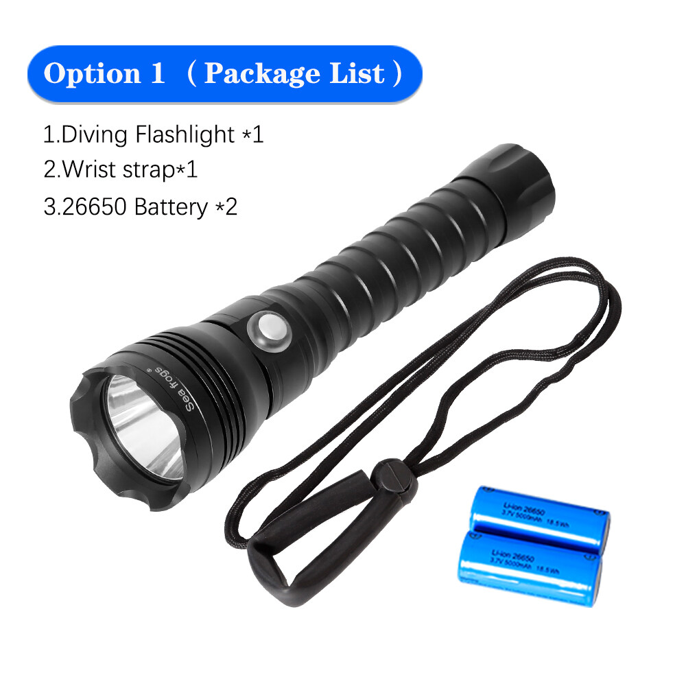 Seafrogs Scuba Diving Light 3000 Lumen Underwater 100 Meters Aluminum ...