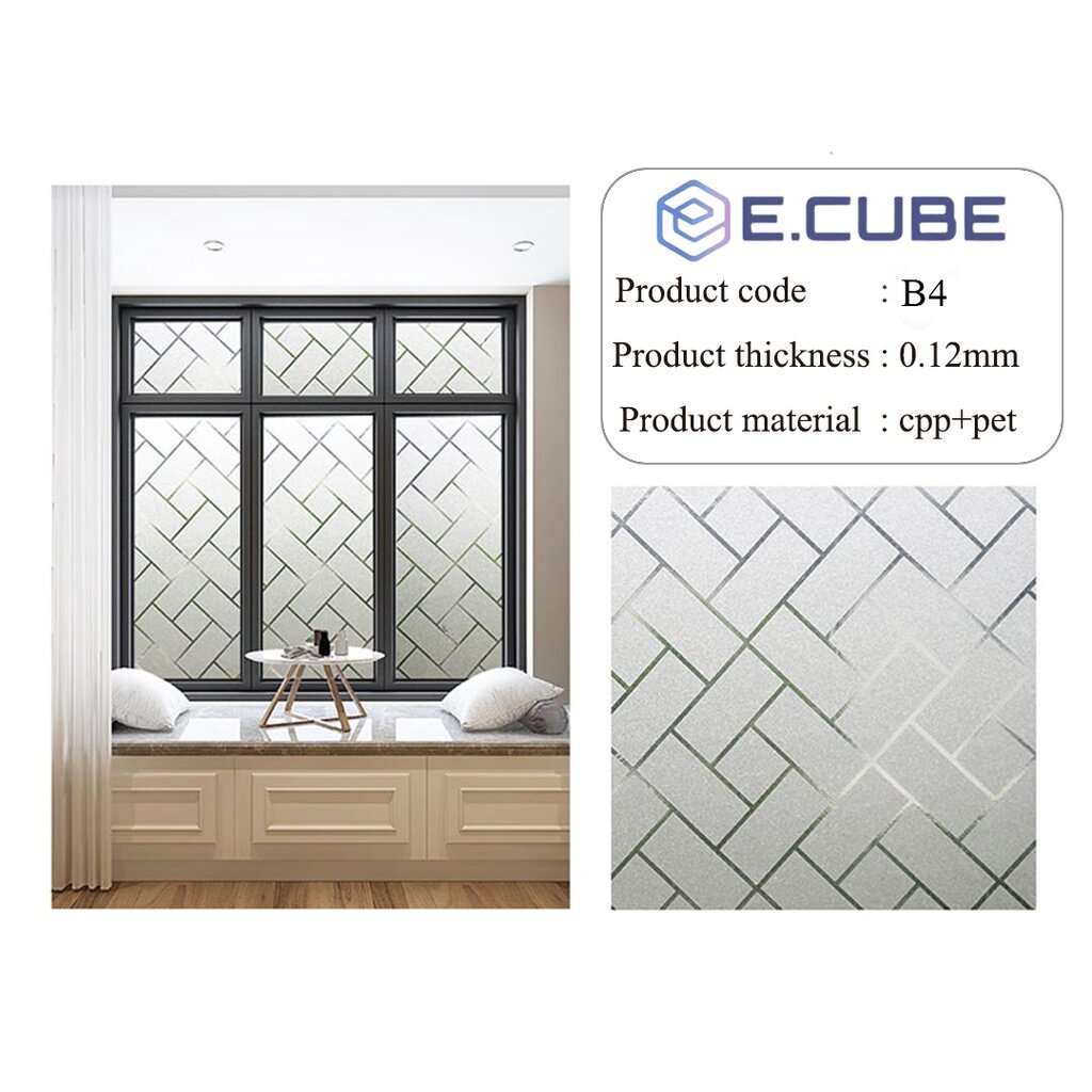 90cm x 1m/2m/3m/5m Frosted Glass Sticker Window Sticker Privacy Window ...