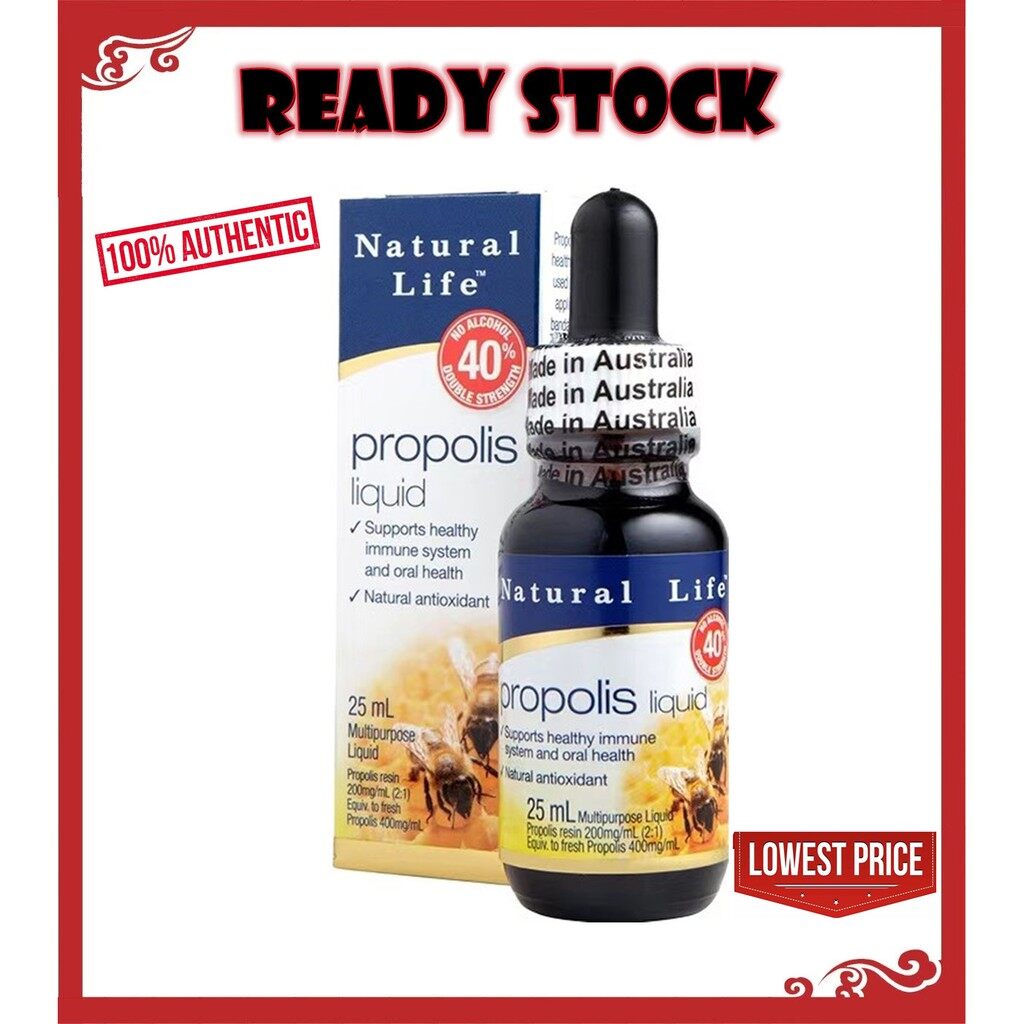 Natural Life™ Propolis Liquid Double Strength 40% *NO ALCOHOL* 25ML ...