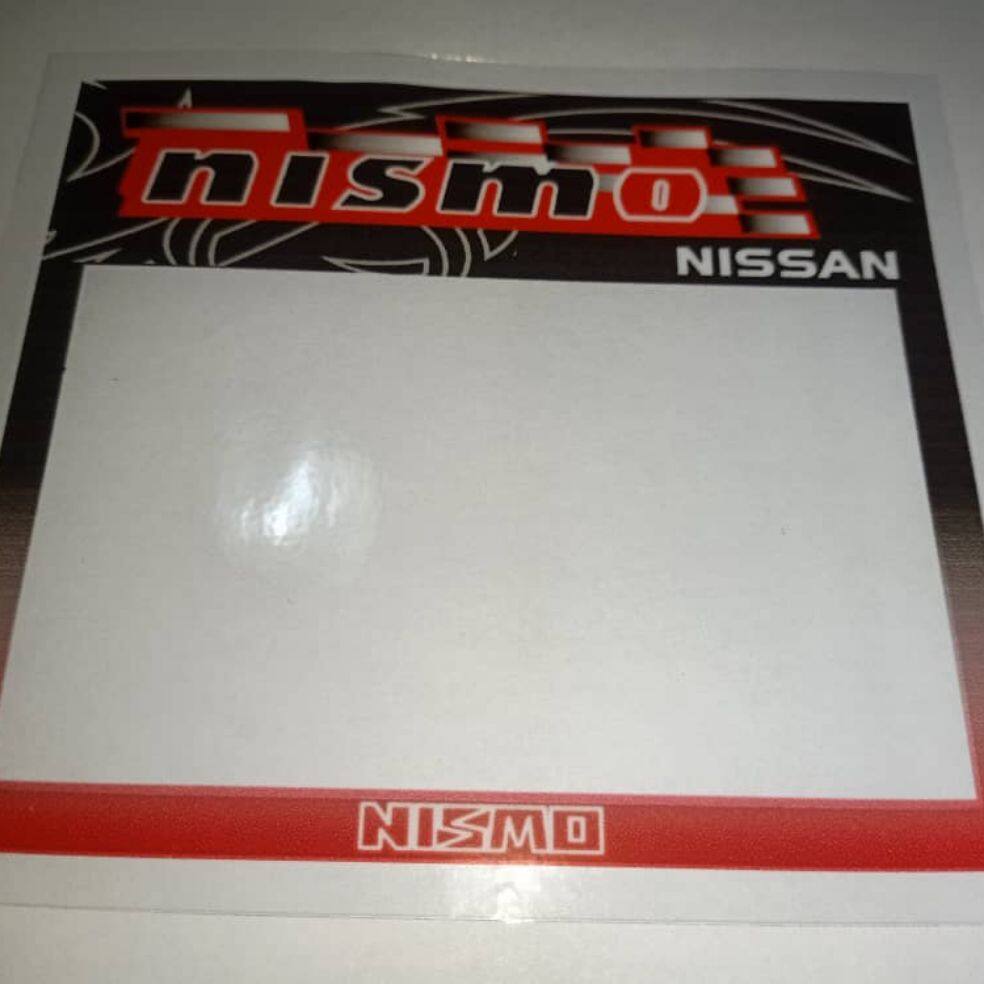 Nismo Red RoadTax Road Tax Windscreen Sticker Decal | Lazada